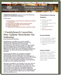 The Ancestry Insider: FamilySearch Launches Indexing Newsletter